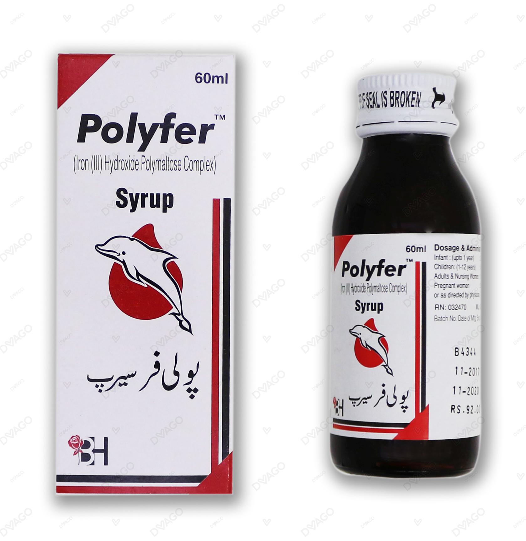 Polyfer Syrup 60Ml - Buy Online at DVAGO®