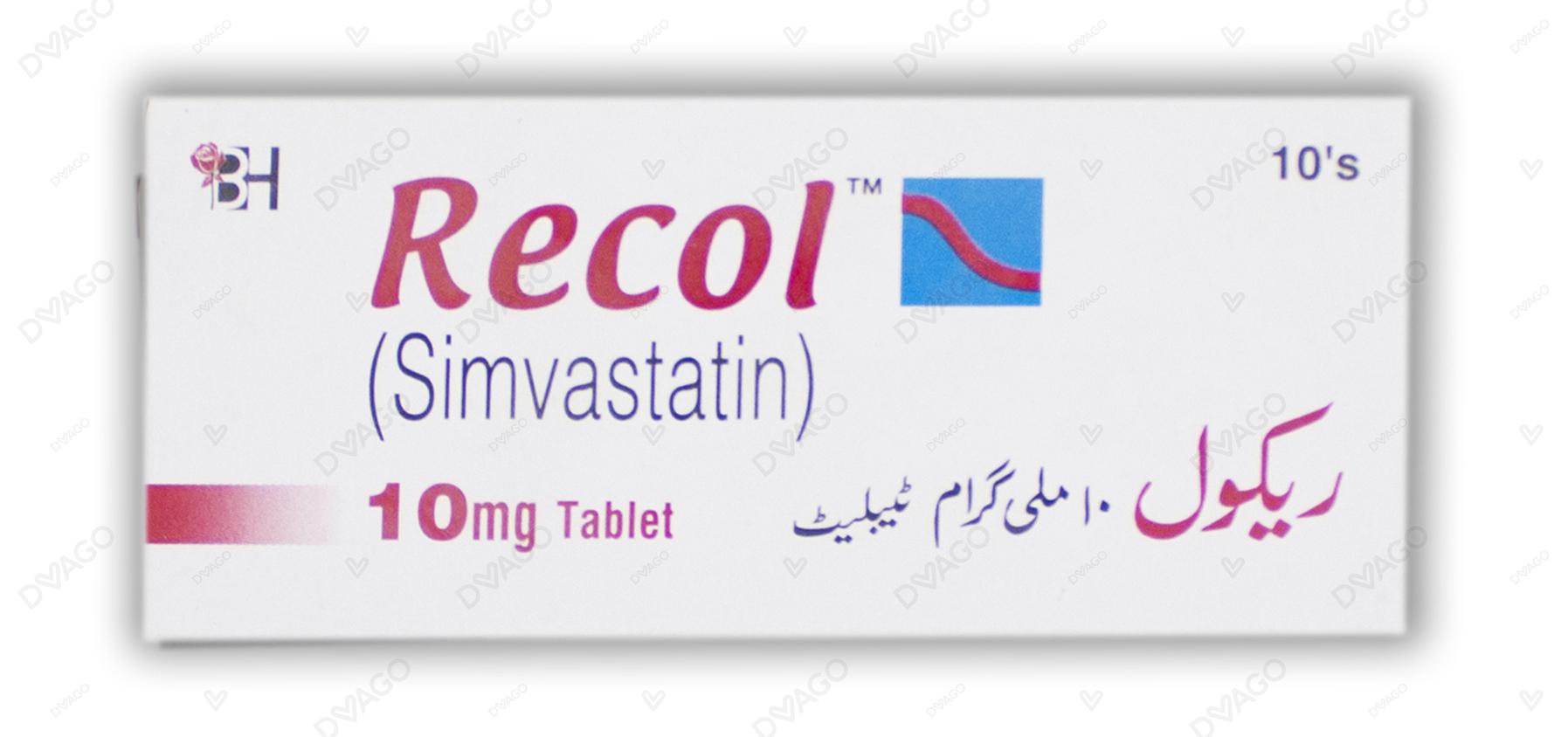 Recol Tablets 10Mg - Buy Online at DVAGO®