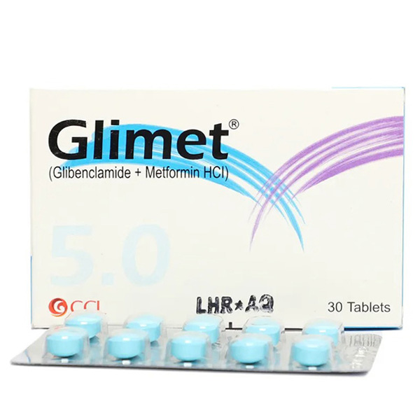 Glimet 5.0 Mg Tablets 30 - Buy Online at DVAGO®