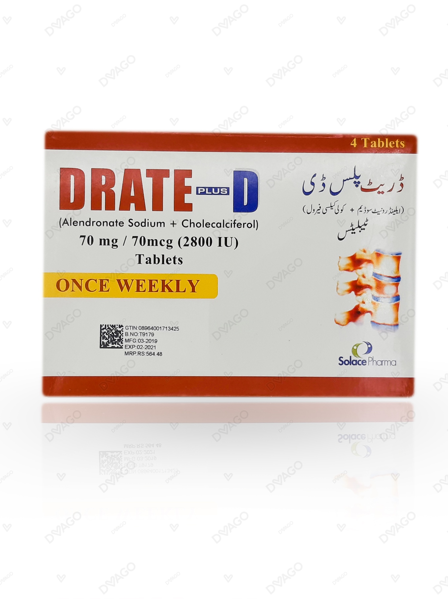 Drate Plus D Tablets 4'S - Buy Online at DVAGO®