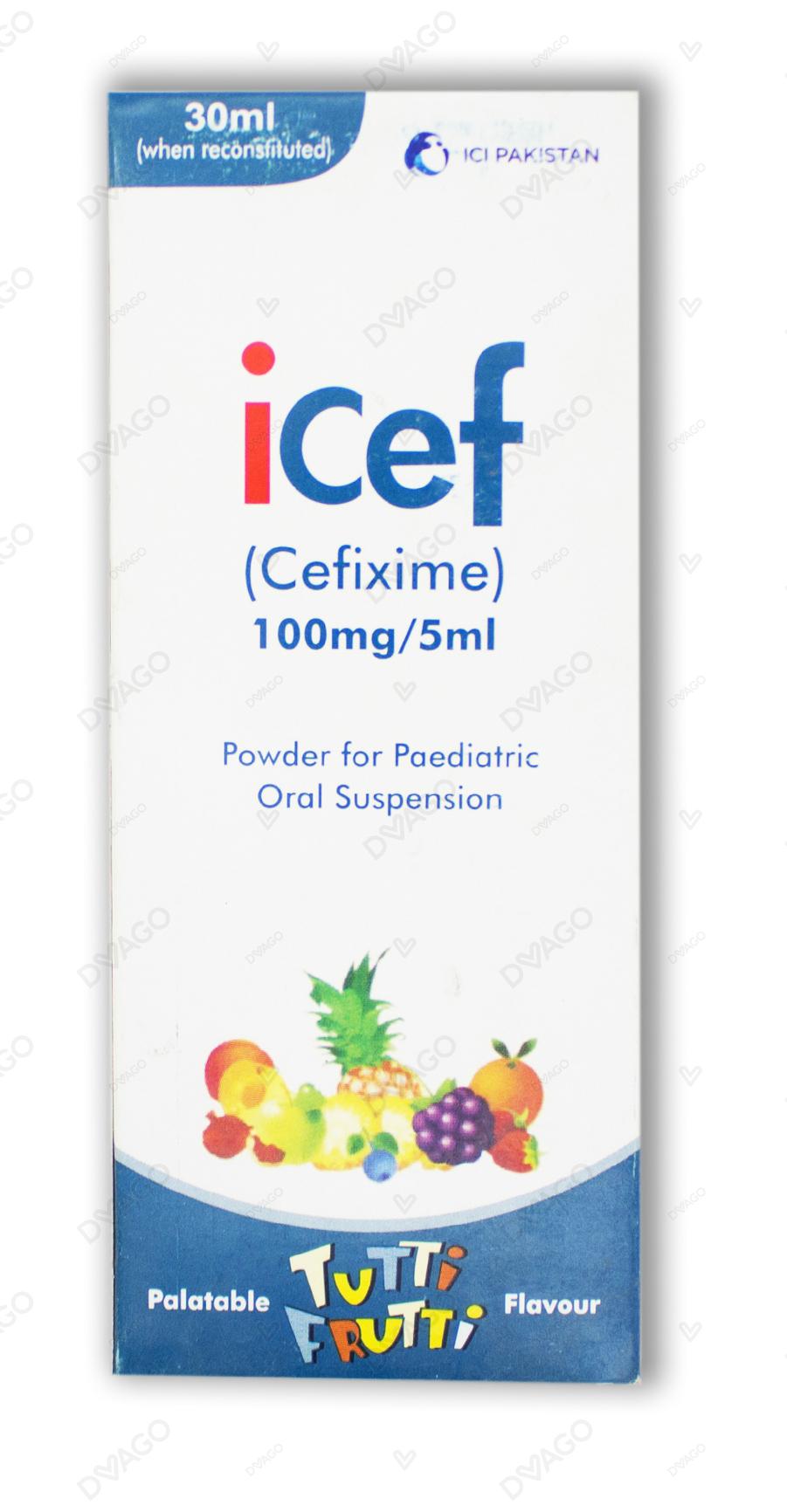 Icef Suspension 100 Mg 30 Ml - Buy Online at DVAGO®