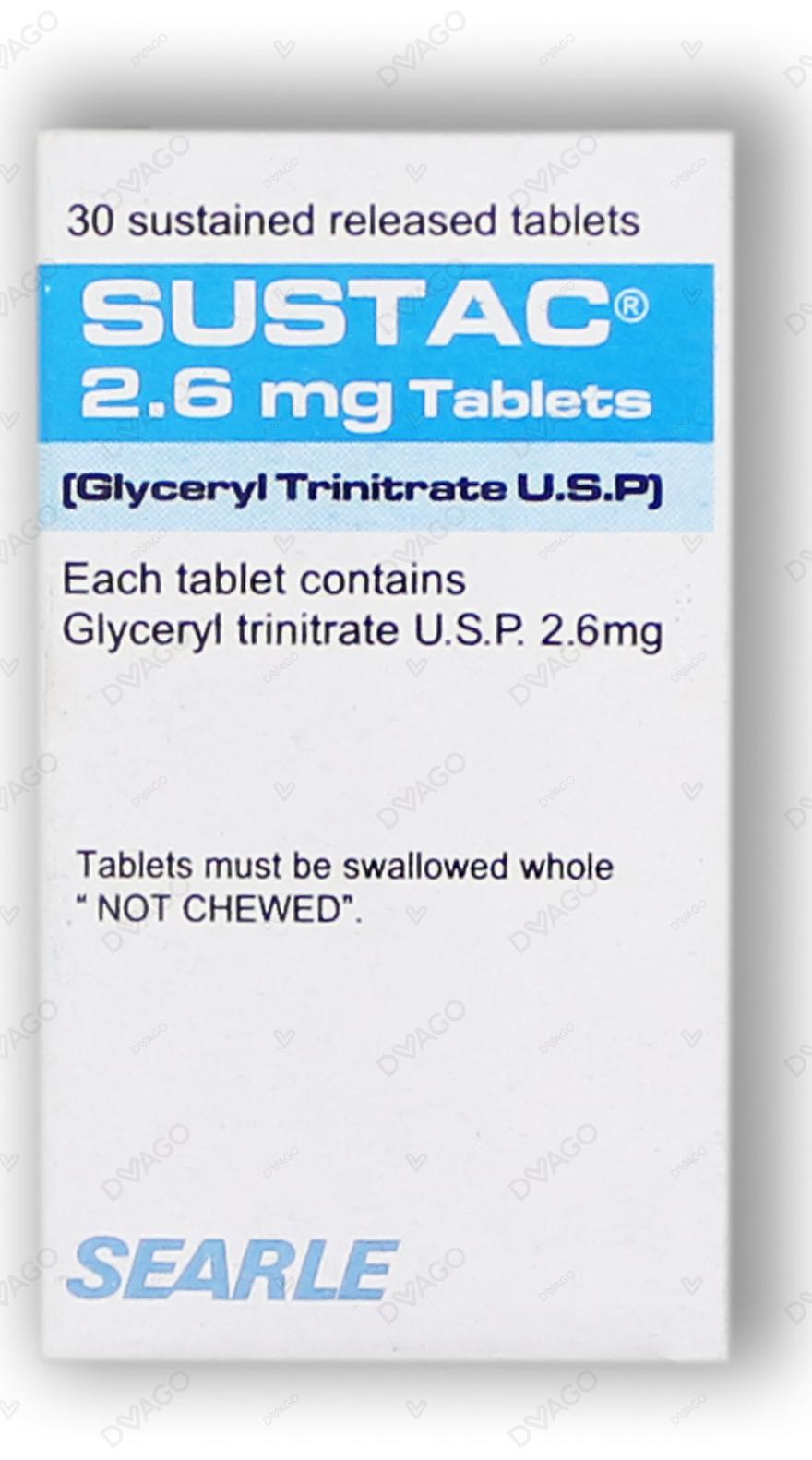 Tablets Sustac 2.6 Mg Uses, Sustac 2.6 Mg Price In Pakistan - Buy ...