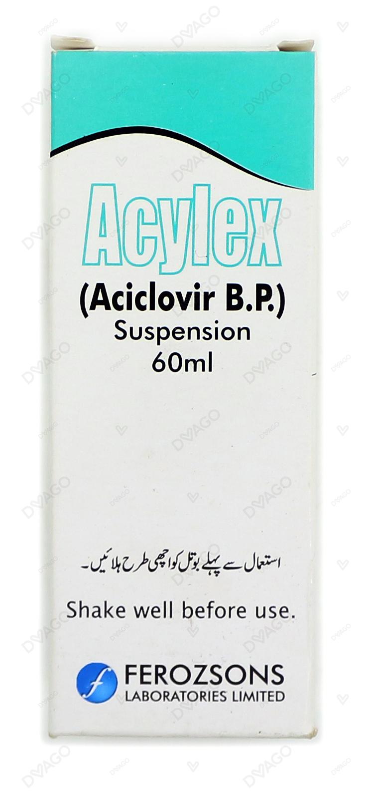 Acylex Suspension 200Mg 60Ml - Buy Online at DVAGO®
