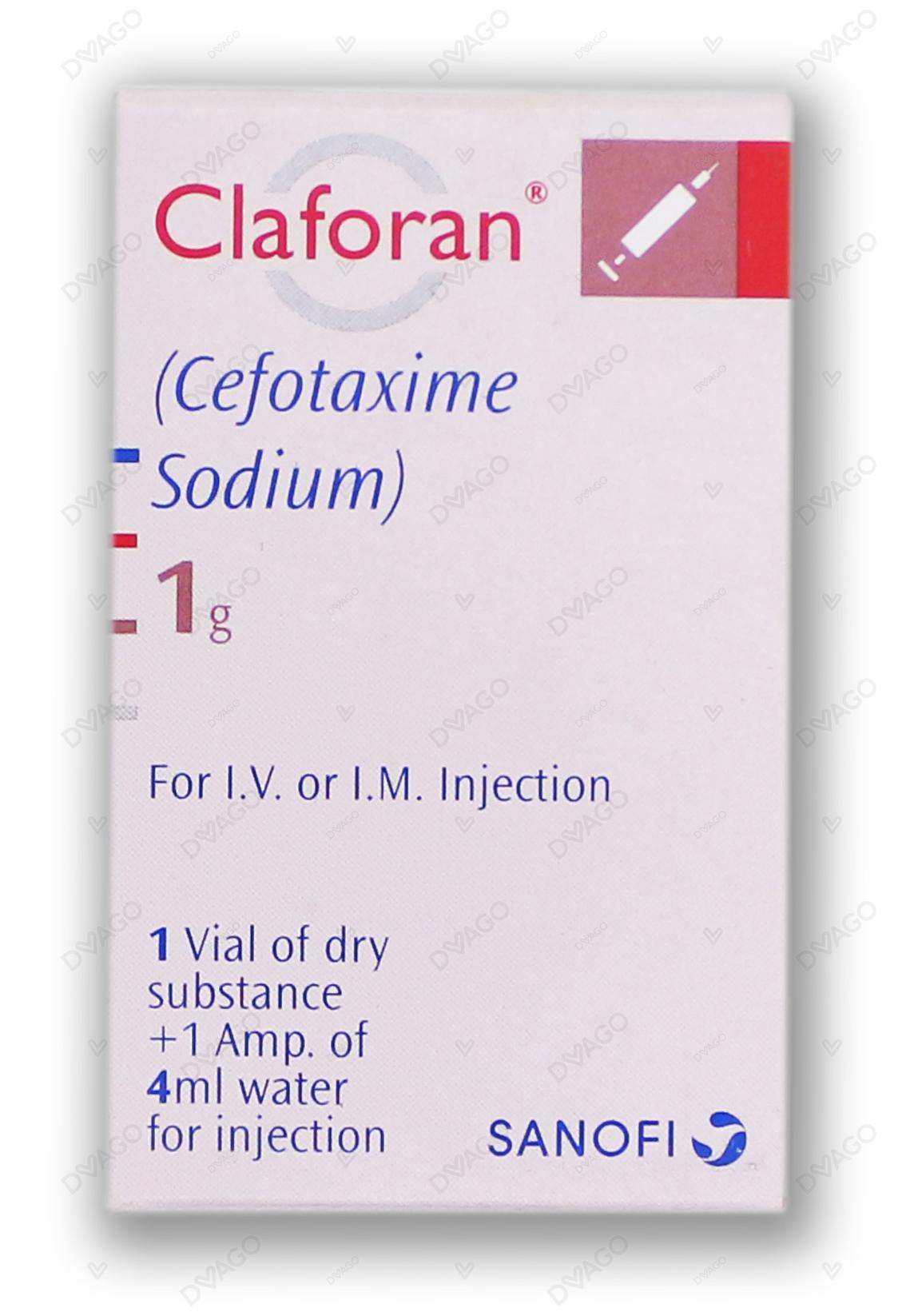 Claforan Injection 1G 1 Vial - Buy Online at DVAGO®