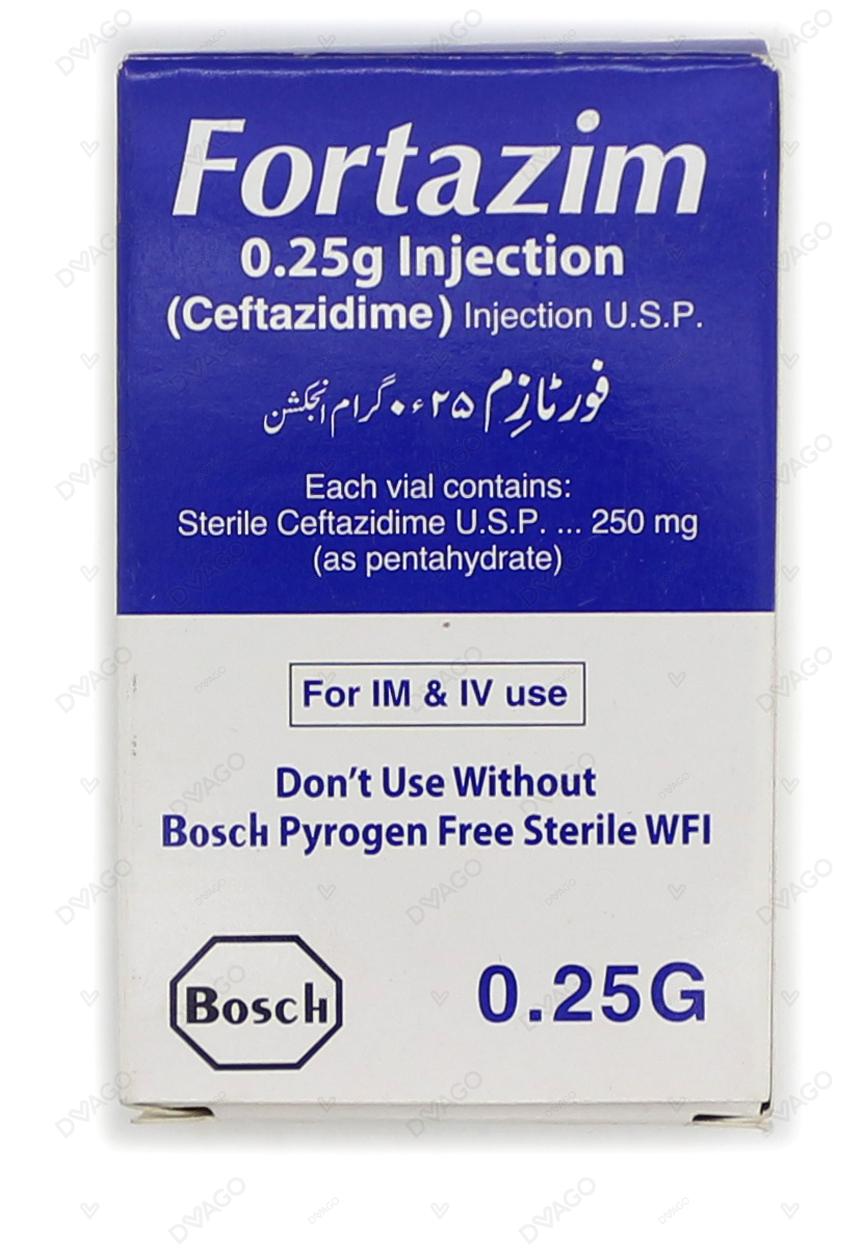 Fortazim 0.25G Injection 1Vial - Buy Online at DVAGO®