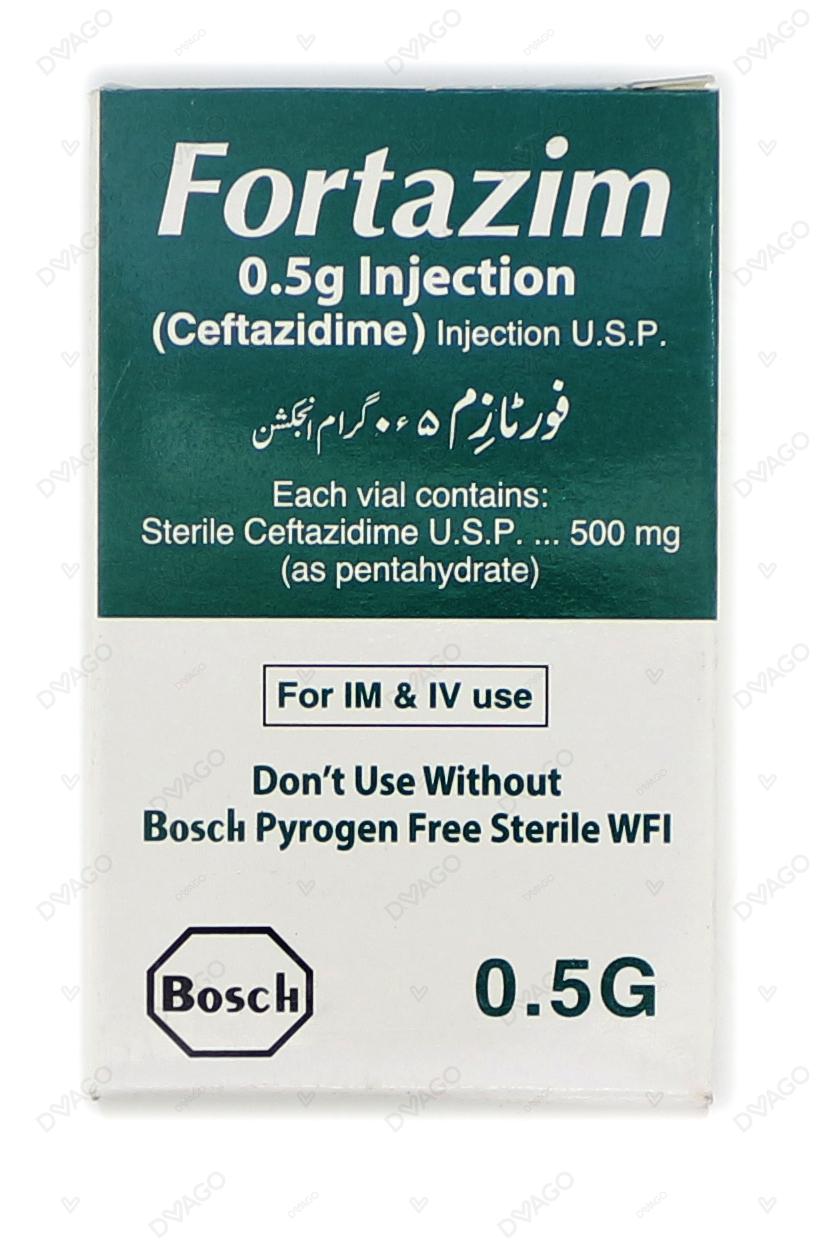 Fortazim 500Mg Injection 1 Vial - Buy Online at DVAGO®