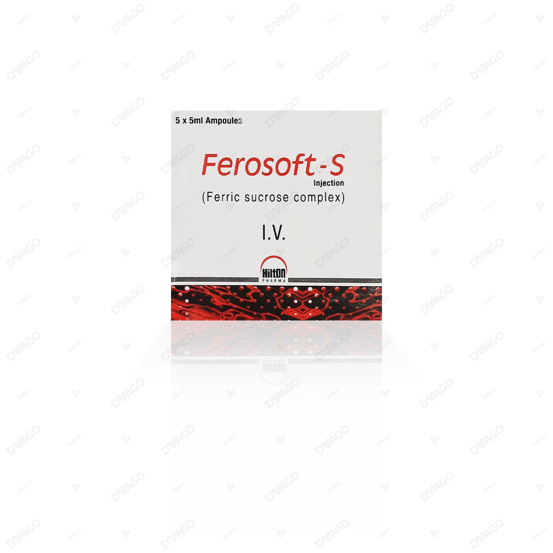 Ferosoft -S Injection 5 Ampx5 Ml - Buy Online at DVAGO®