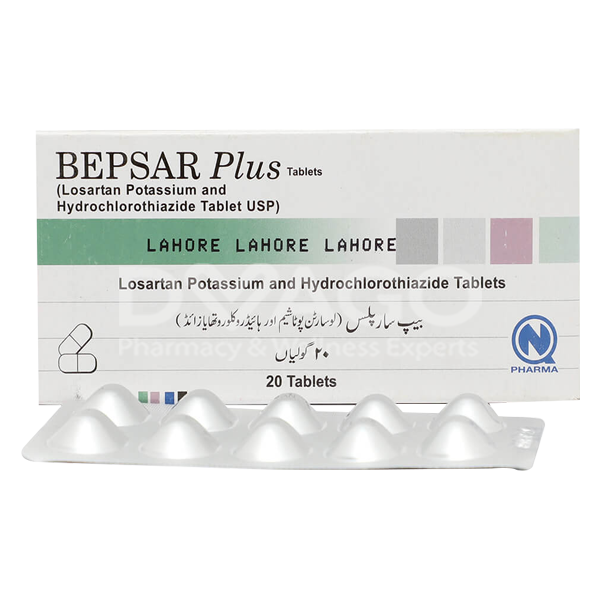 Bepsar Plus50/12.5Mg 20 Tablets - Buy Online at DVAGO®