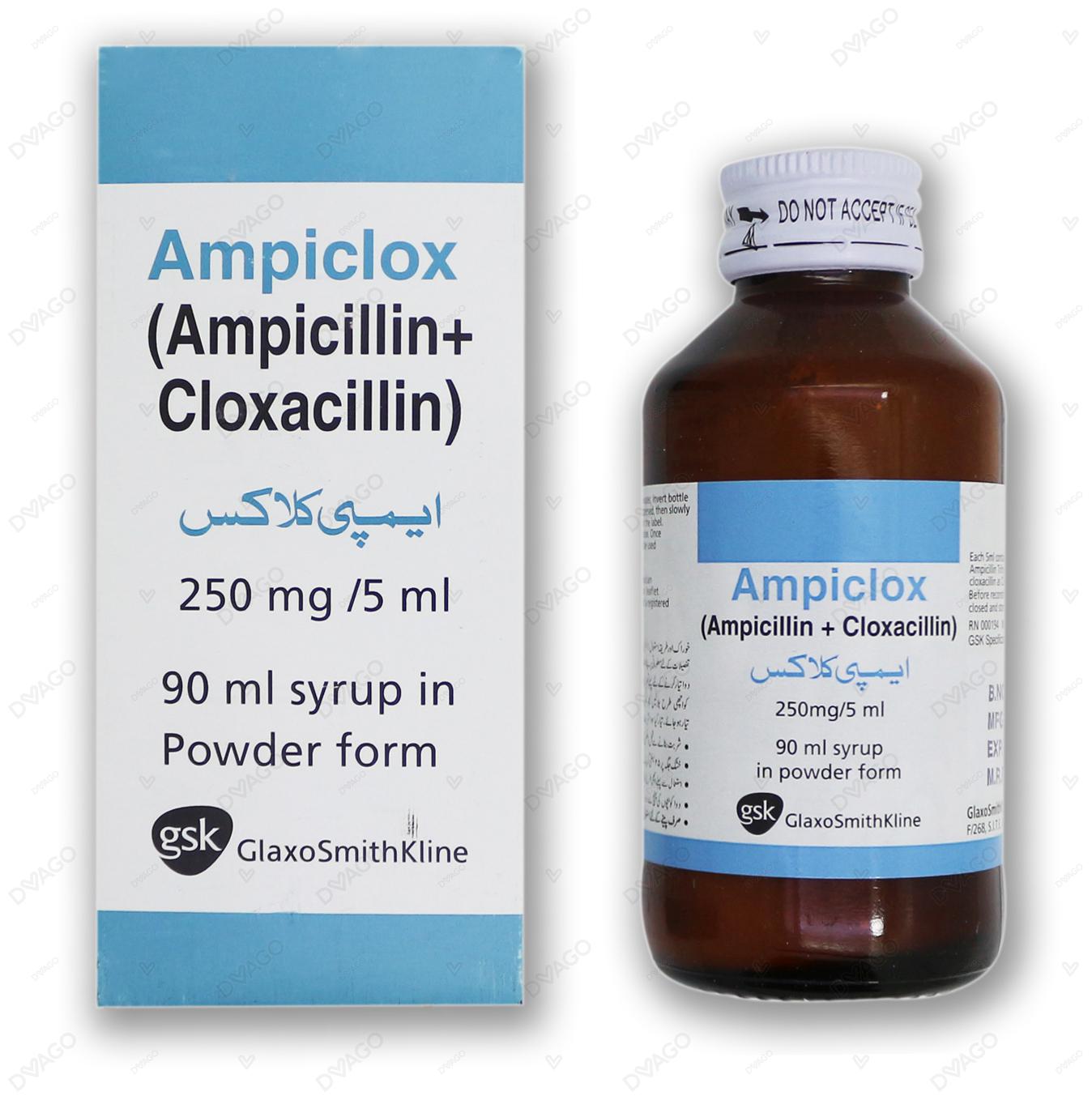 Ampiclox Suspension 250Mg 90Ml - Buy Online at DVAGO®