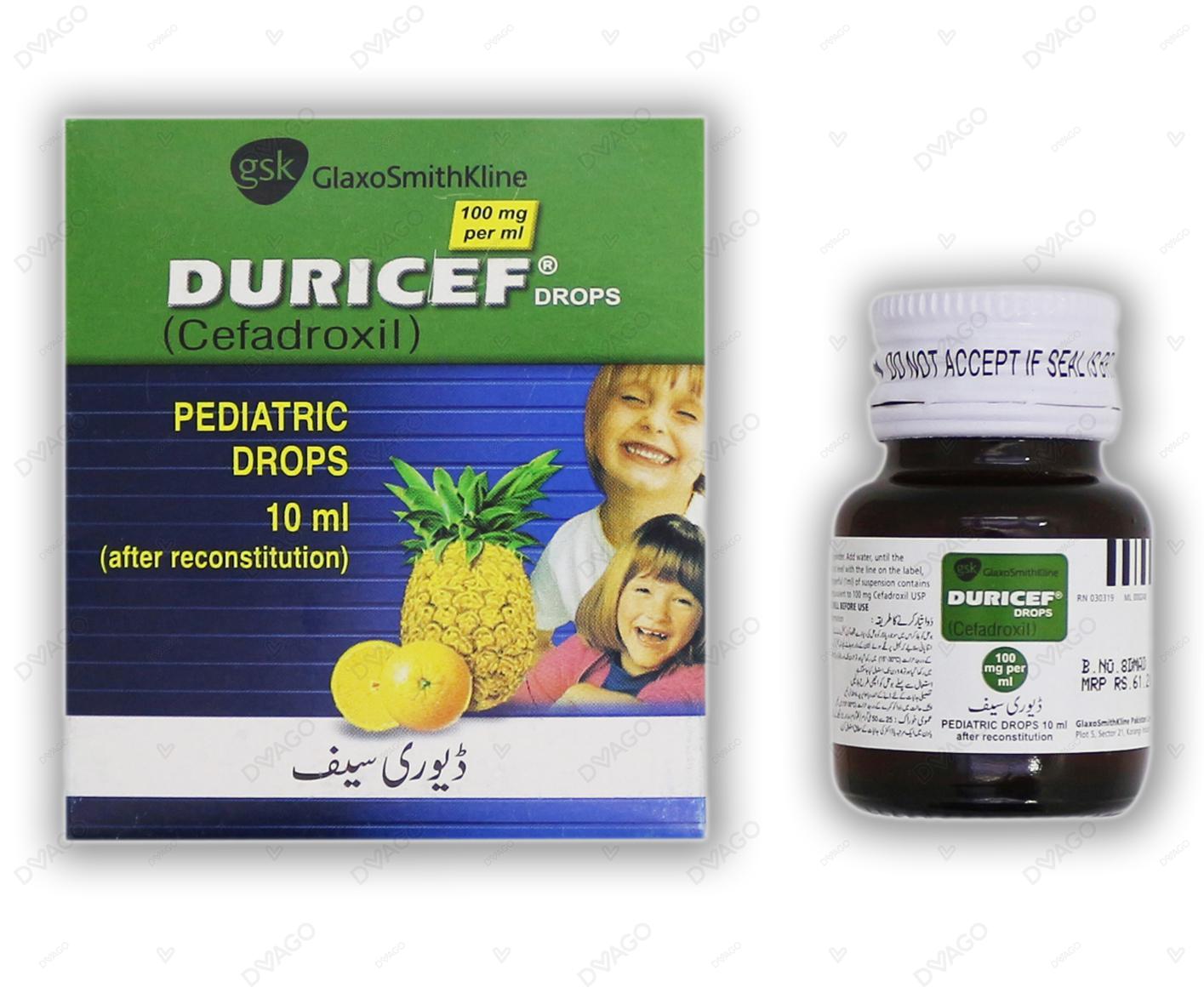 Duricef Drop 100Mg 10Ml - Buy Online at DVAGO®