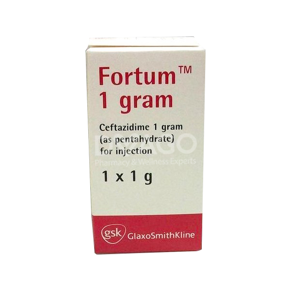 Fortum Inj 1 Gm 1 Vial - Buy Online at DVAGO®