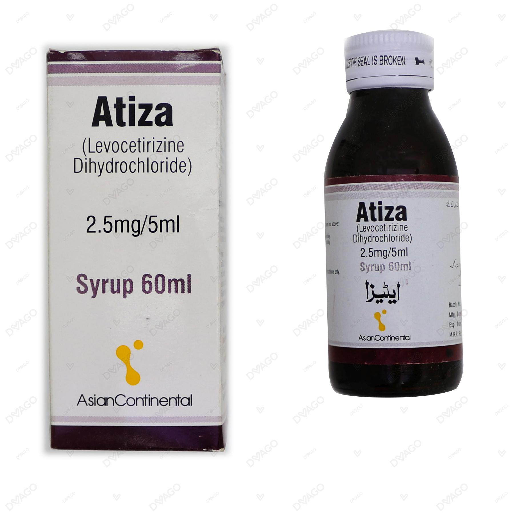 Atiza Syrup 2.5Mg/5Ml - Buy Online at DVAGO®