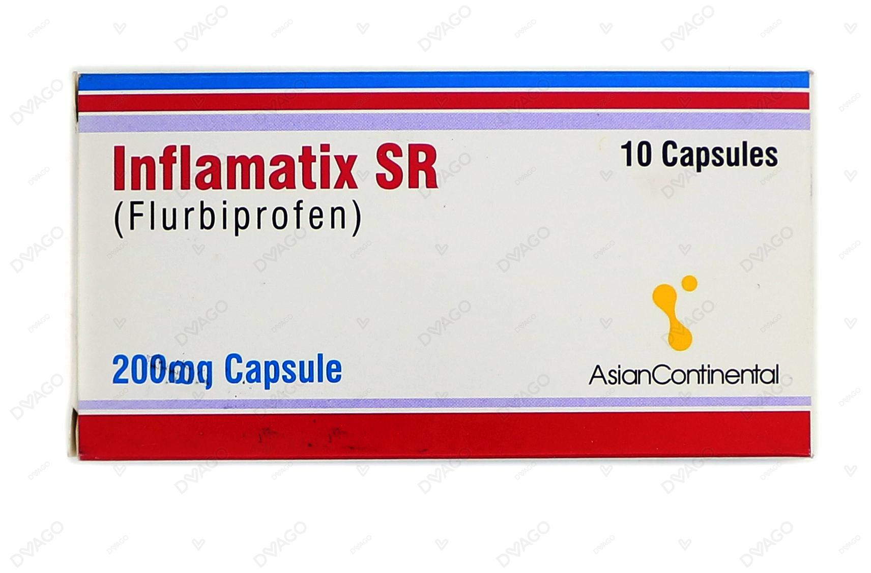 Inflamatix Sr 200Mg Capsules 10'S - Buy Online at DVAGO®