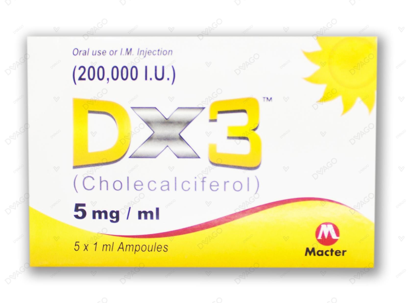 Dx3 Injection 5Mg/Ml-1X5'S (Blister) - Buy Online at DVAGO®