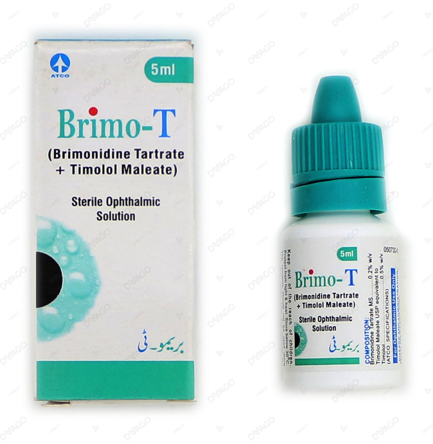 Brimo-T Ophthalmic Solution 5Ml - Buy Online at DVAGO®