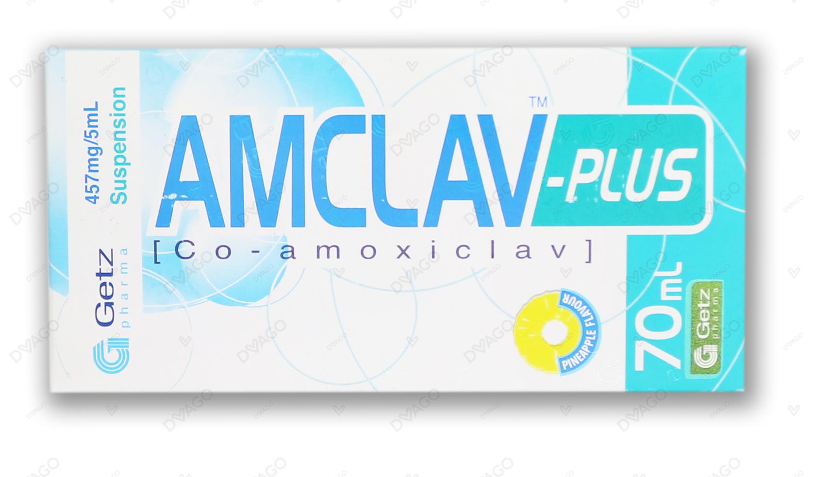 Amclav Plus Suspension 475Mg/5Ml - Buy Online at DVAGO®