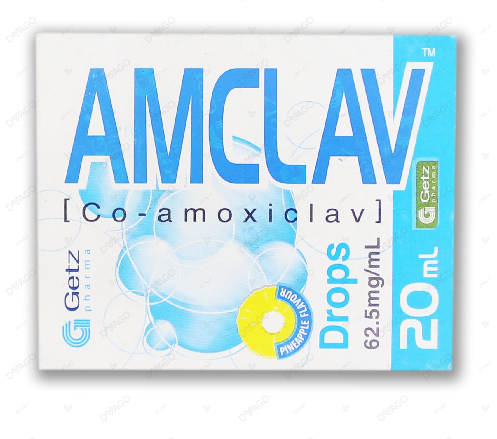Amclav Drops 62.5Mg/Ml - Buy Online at DVAGO®