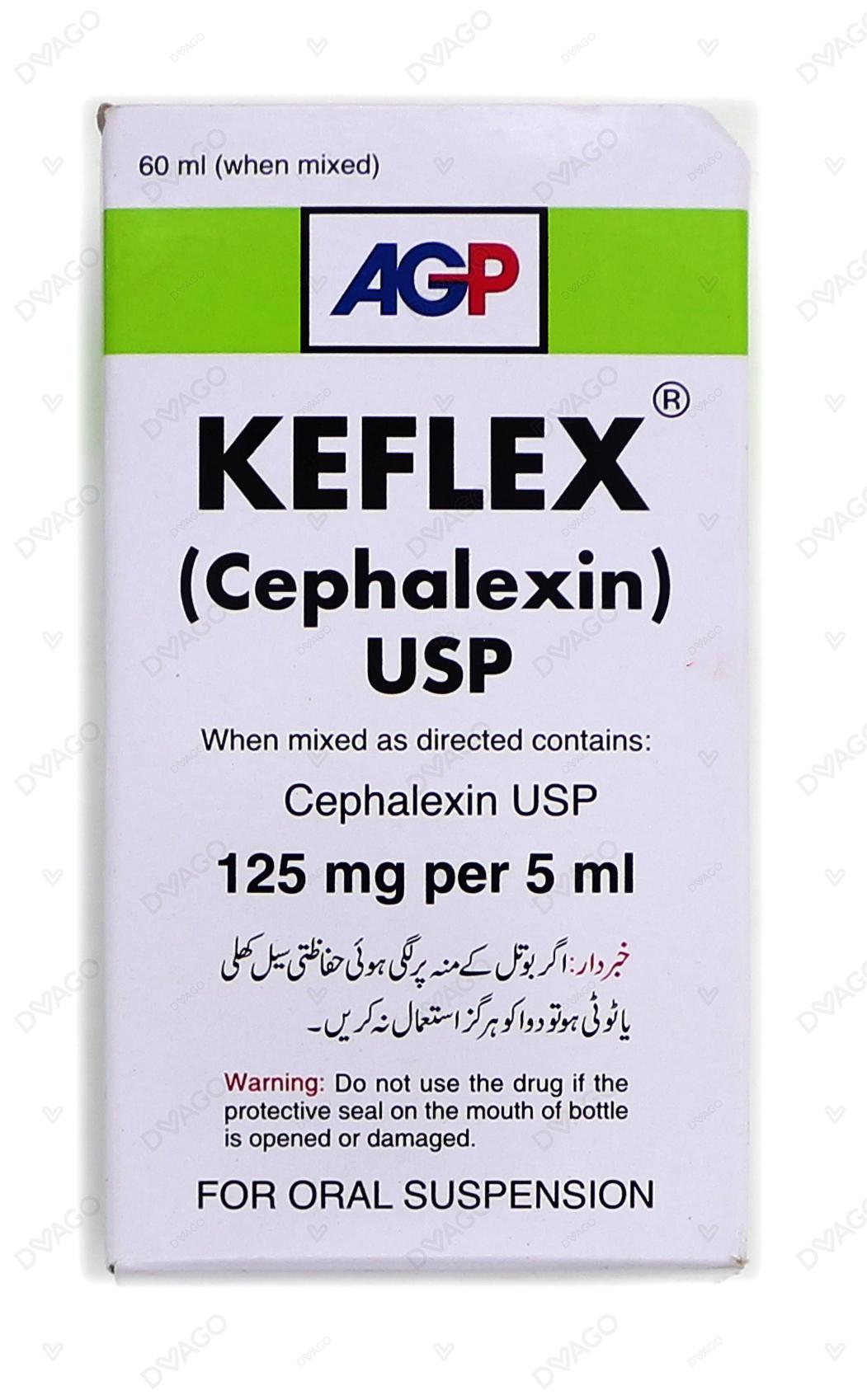 Keflex Suspension 125Mg 60Ml - Buy Online at DVAGO®