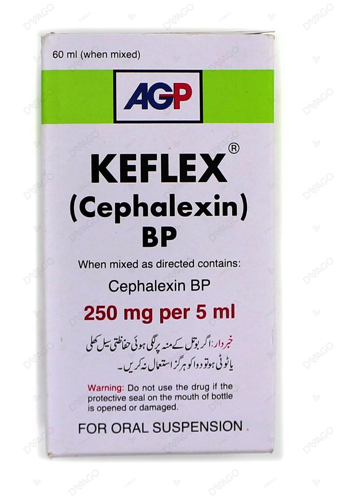 Keflex Suspension 250Mg 60Ml - Buy Online at DVAGO®