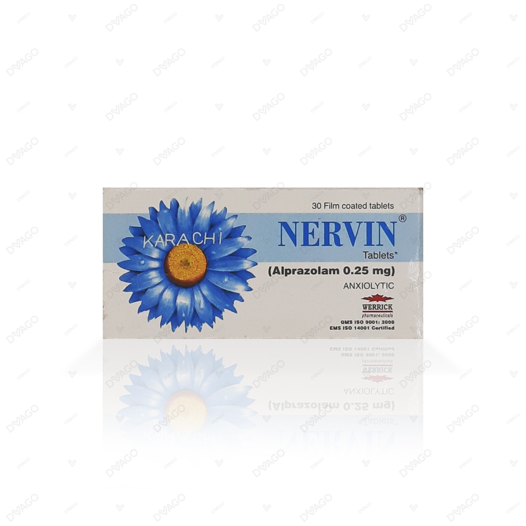 Nervin 0.25Mg Tablets - Buy Online at DVAGO®