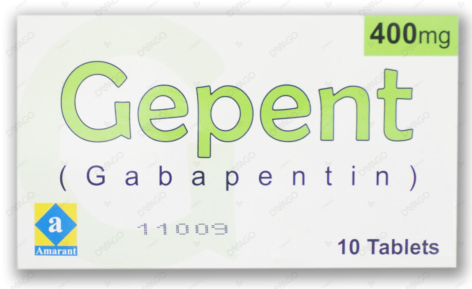 Gepent 400Mg 10 Tablets - Buy Online at DVAGO®