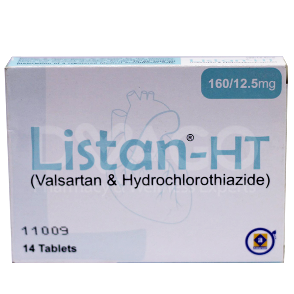 Listan-Ht 160/12.5Mg14 Tablets - Buy Online at DVAGO®