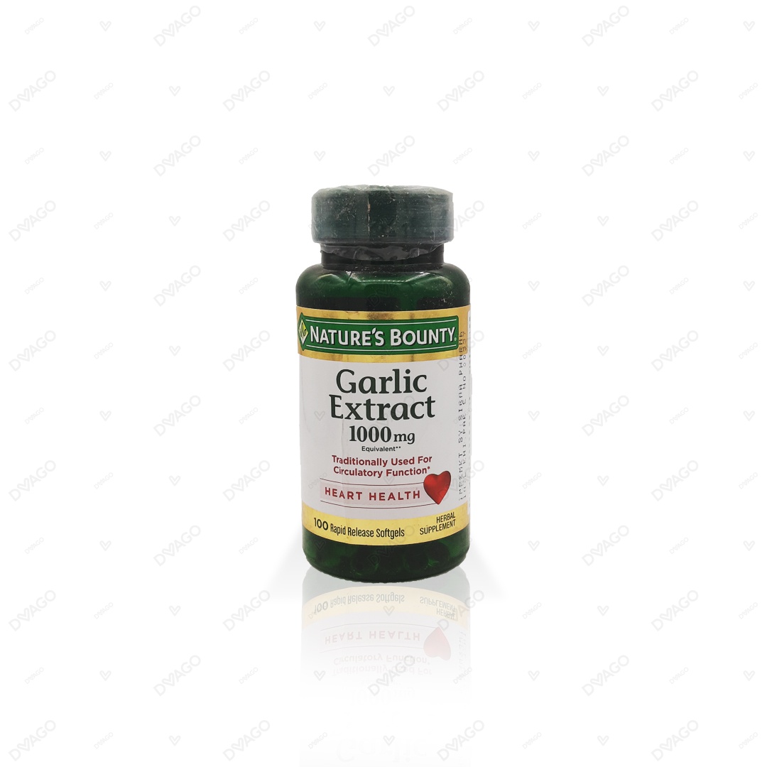 Natures Bounty Garlic Extract 1000 Mg Softgel Capsules - Buy Online at ...