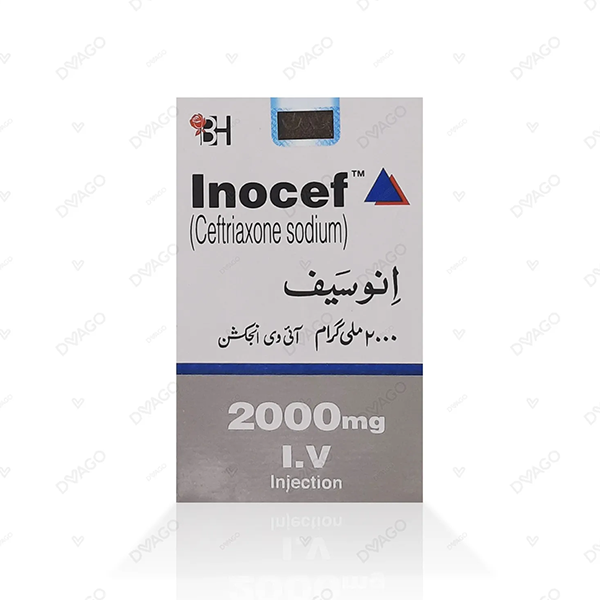 inocef iv injection 2000mg (1 box = 1 injection) - Buy Online at DVAGO®
