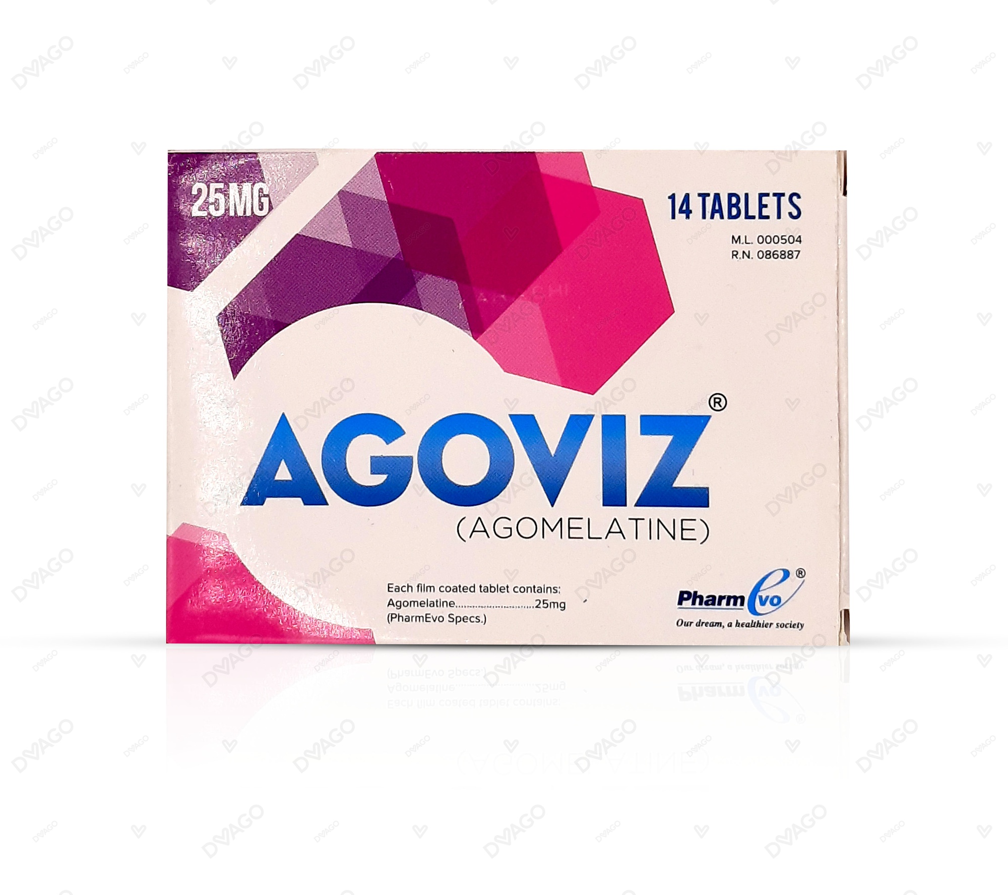 Agoviz 25Mg Tablets 14'S - Buy Online at DVAGO®