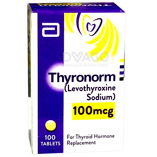 Thyronorm 100Mcg Tablets 100'S - Buy Online at DVAGO®