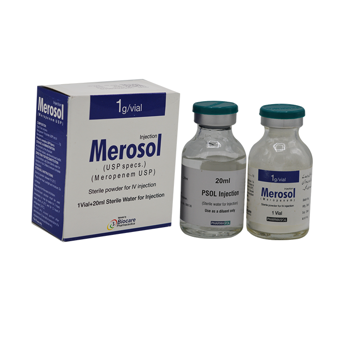 Merosol 1G Injection 1Vial - Buy Online at DVAGO®