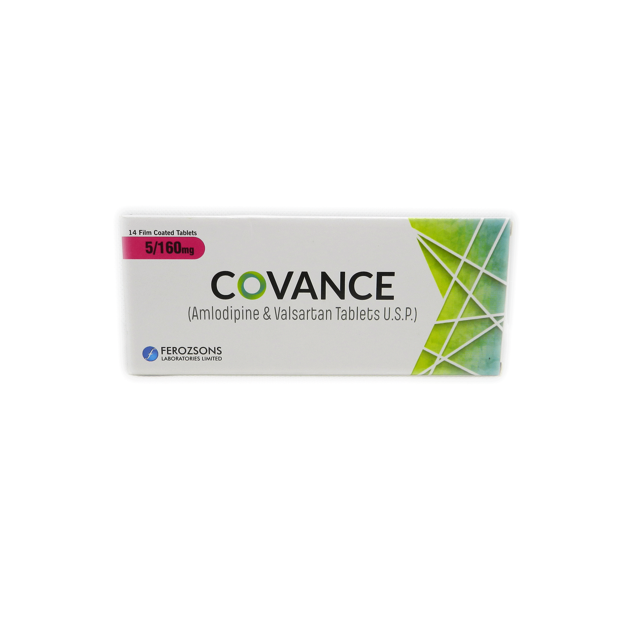 Covance 5/160Mg Tablets 14S (Pack Size 1 X 14S) - Buy Online at DVAGO®