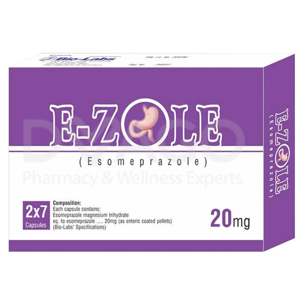 E-Zole 20Mg 14 Capsules - Buy Online at DVAGO®