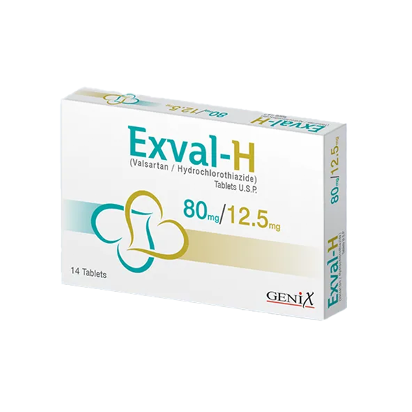 Exval-H 80/12.5Mg14 Tablets - Buy Online at DVAGO®