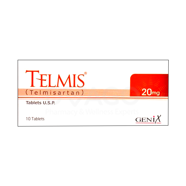 Telmis 20Mg10 Tablets - Buy Online at DVAGO®