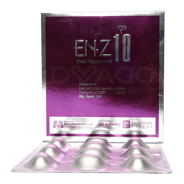 Enz 10 Softgel 100Mg 20 Capsules - Buy Online at DVAGO®
