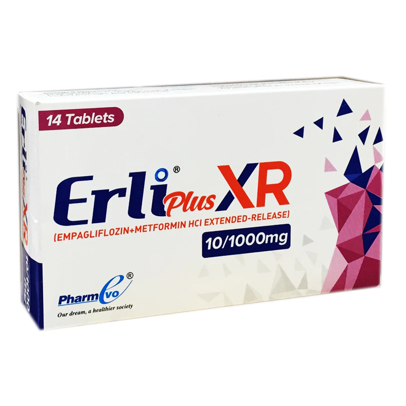 Erli Plus Xr Tablets 10/1000mg (1 box = 14 Tablets ) (1 Strip = 7 ...