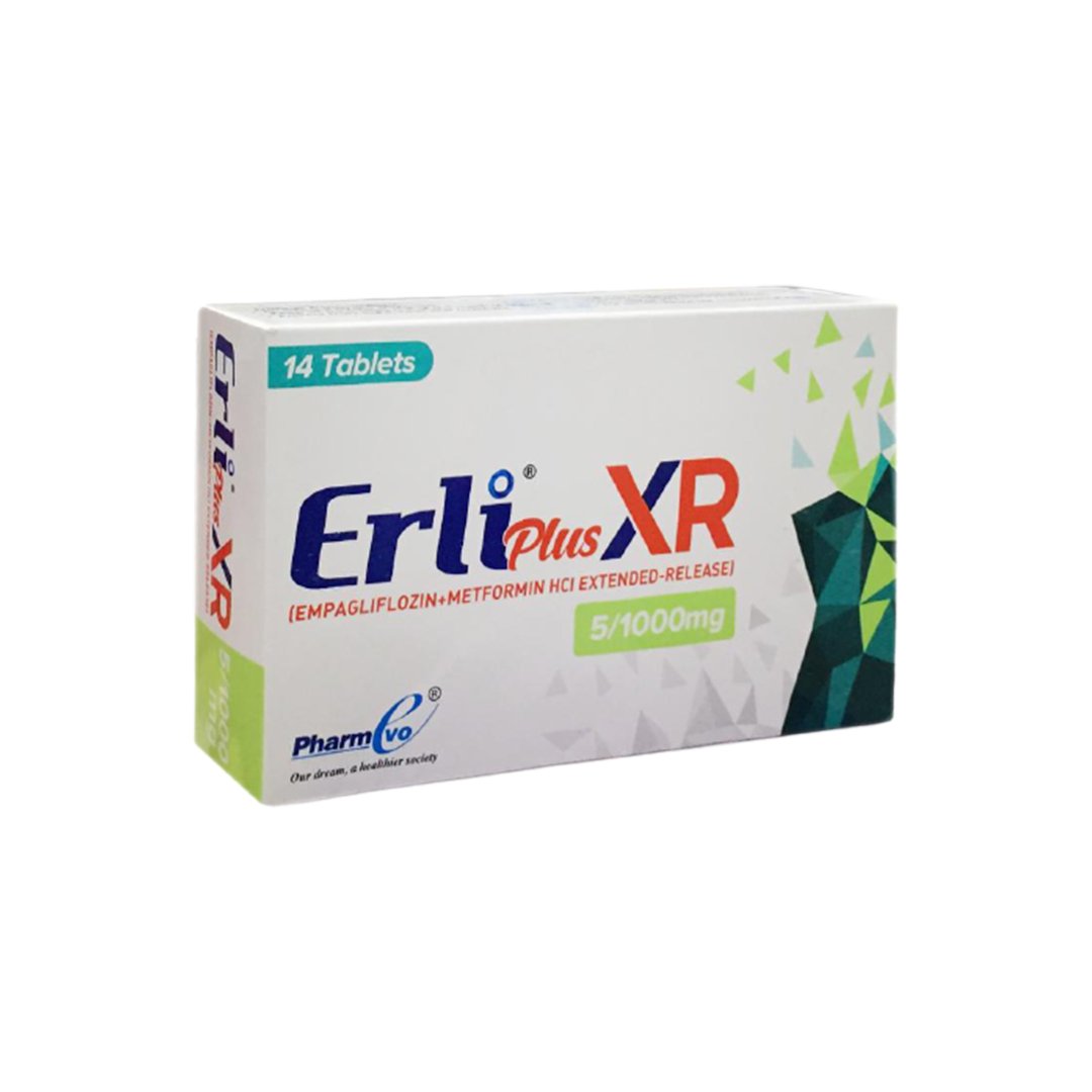 Erli Plus Xr Tablets 12.5/1000mg (1 Box = 2 Strips) (1 Strip = 7 ...