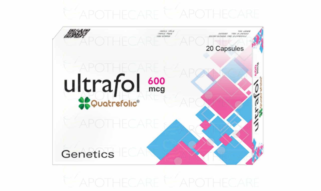 Ultrafol 600 Mcg Capsules 20S (Pack Size 2 X 10S) - Buy Online at DVAGO®
