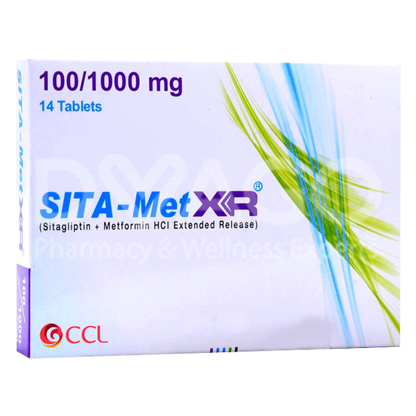 Sita-Met Xr 100/1000Mg 14S - Buy Online at DVAGO®