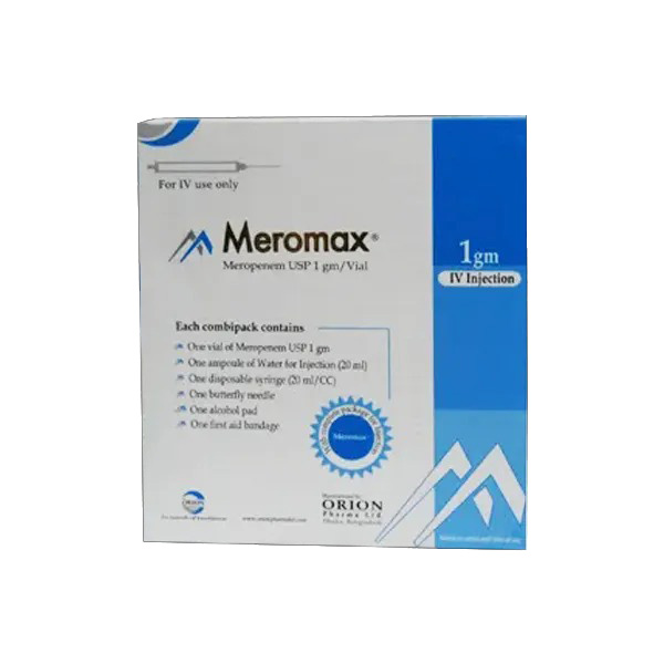 Meromax 1 Grams Injection - Buy Online at DVAGO®