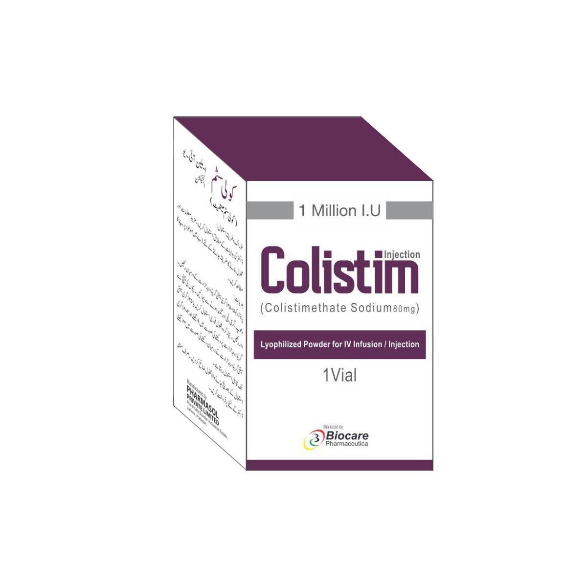 Colistim 1 Million Iu Injection 1 Vial - Buy Online at DVAGO®