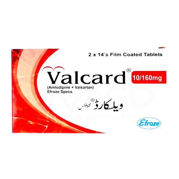 Valcard Tablets 10/160Mg 28S - Buy Online at DVAGO®