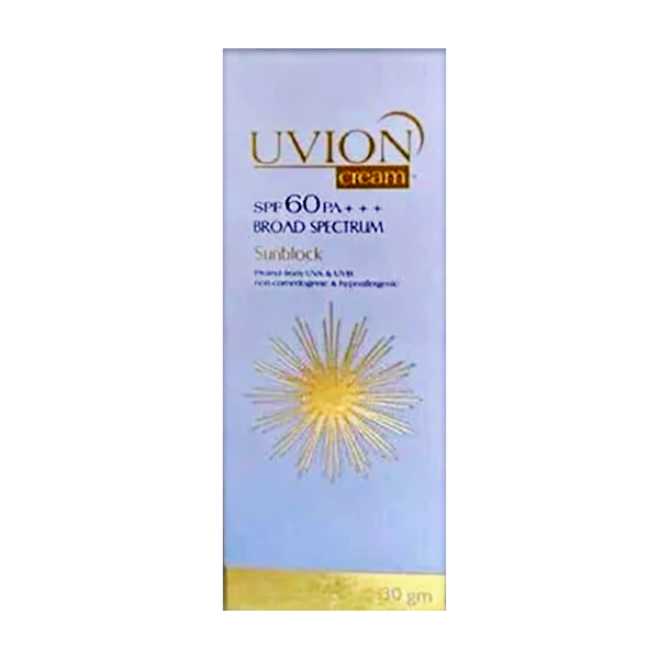 Uvion Spf60Pa Cream 30 Grams - Buy Online at DVAGO®