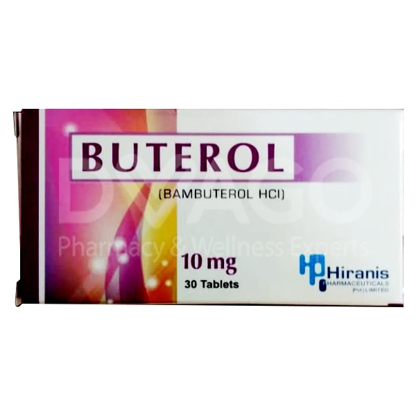 Buterol 10Mg 30 Tablets - Buy Online at DVAGO®