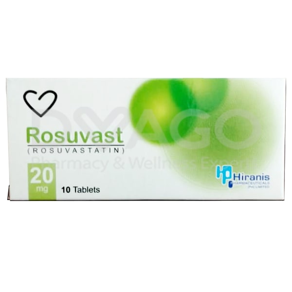 Rosuvast 20Mg 10 Tablets - Buy Online at DVAGO®