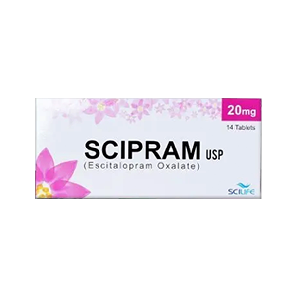 Scipram 20Mg14 Tablets - Buy Online at DVAGO®
