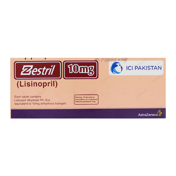 Zestril Tablets 10Mg - Buy Online at DVAGO®