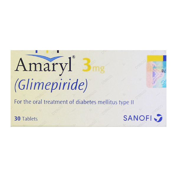 Amaryl Tablets 3Mg 3X10'S - Buy Online at DVAGO®