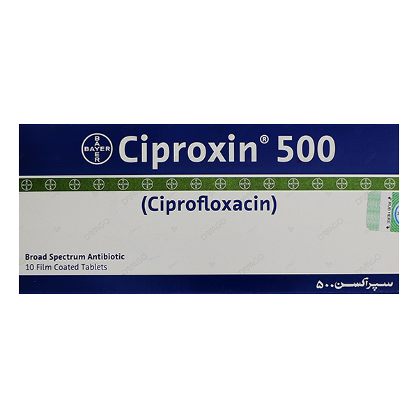 Ciproxin Tablets 500Mg 10'S - Buy Online at DVAGO®